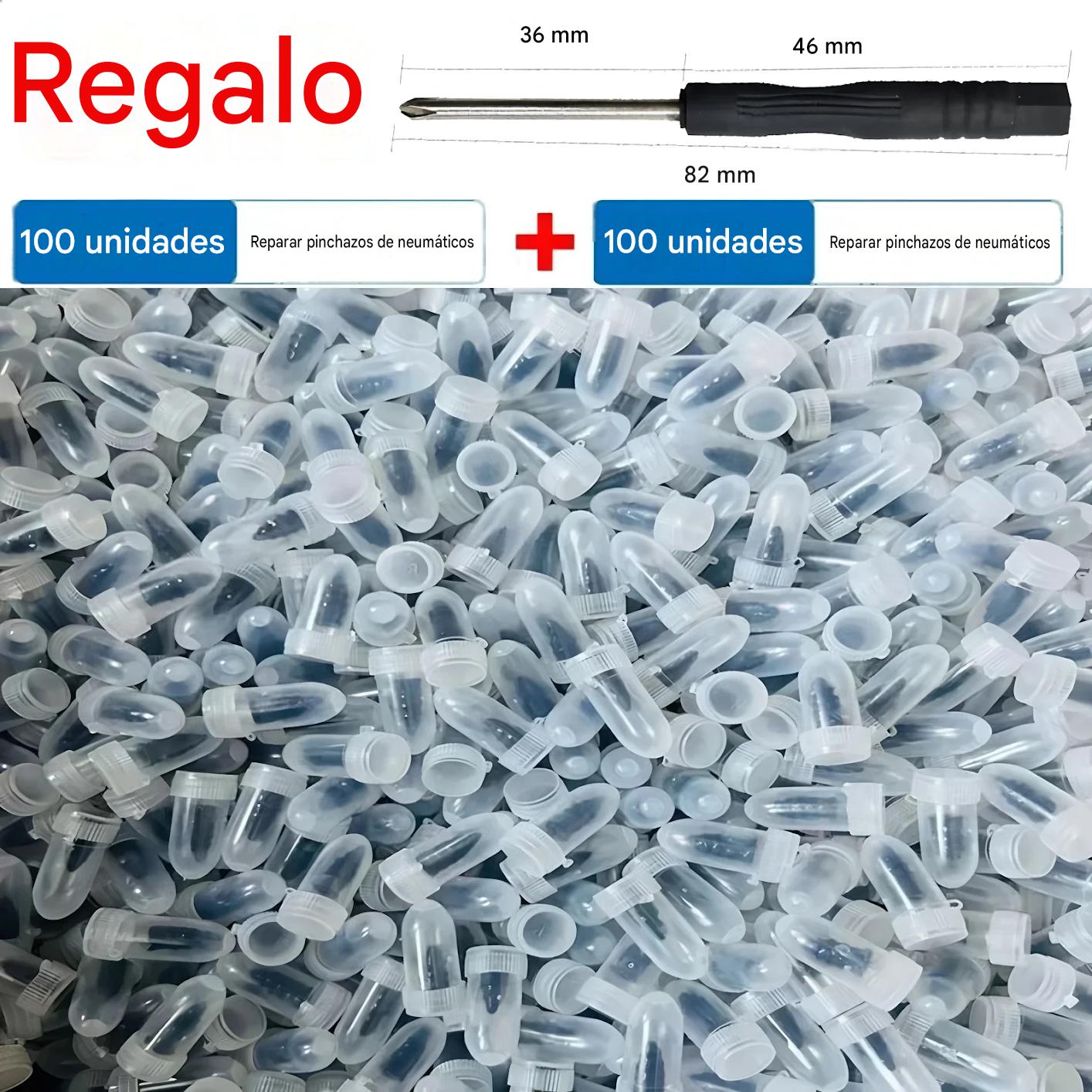 Kit 200 Piezas Herramienta de Reparación Pinchazos Neumático Auto Moto ...